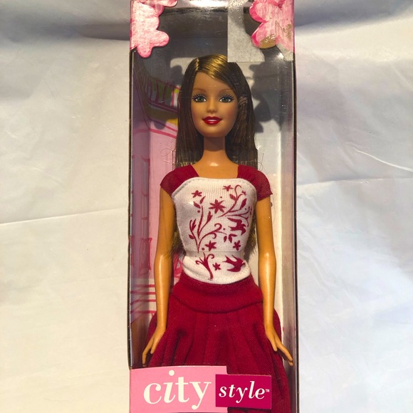 Barbie | Toys | Vintage 204 City Style Barbie Doll New In Box Redwhite ...